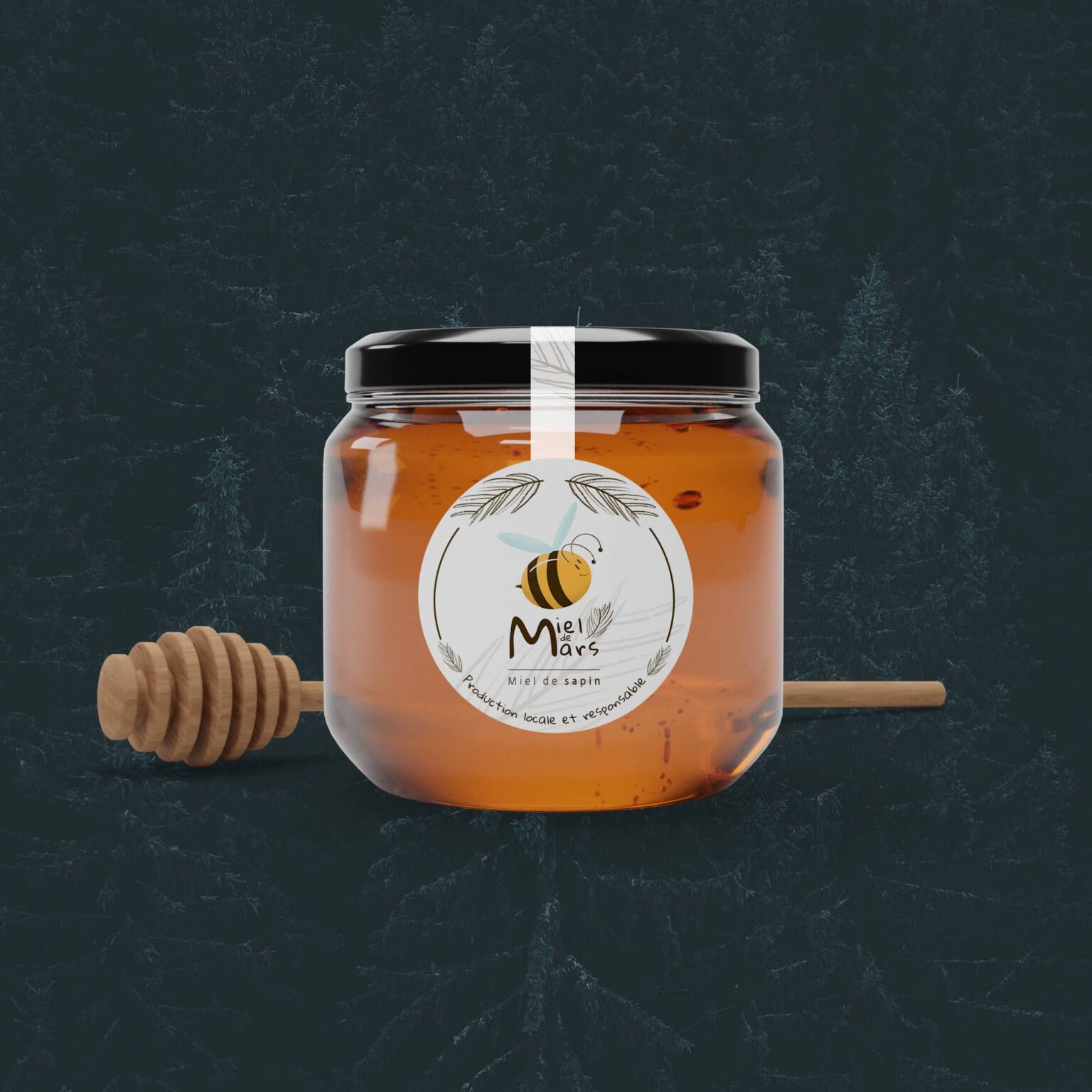 Réalisation d'un logo et d'étiquettes pour un producteur de miel ...